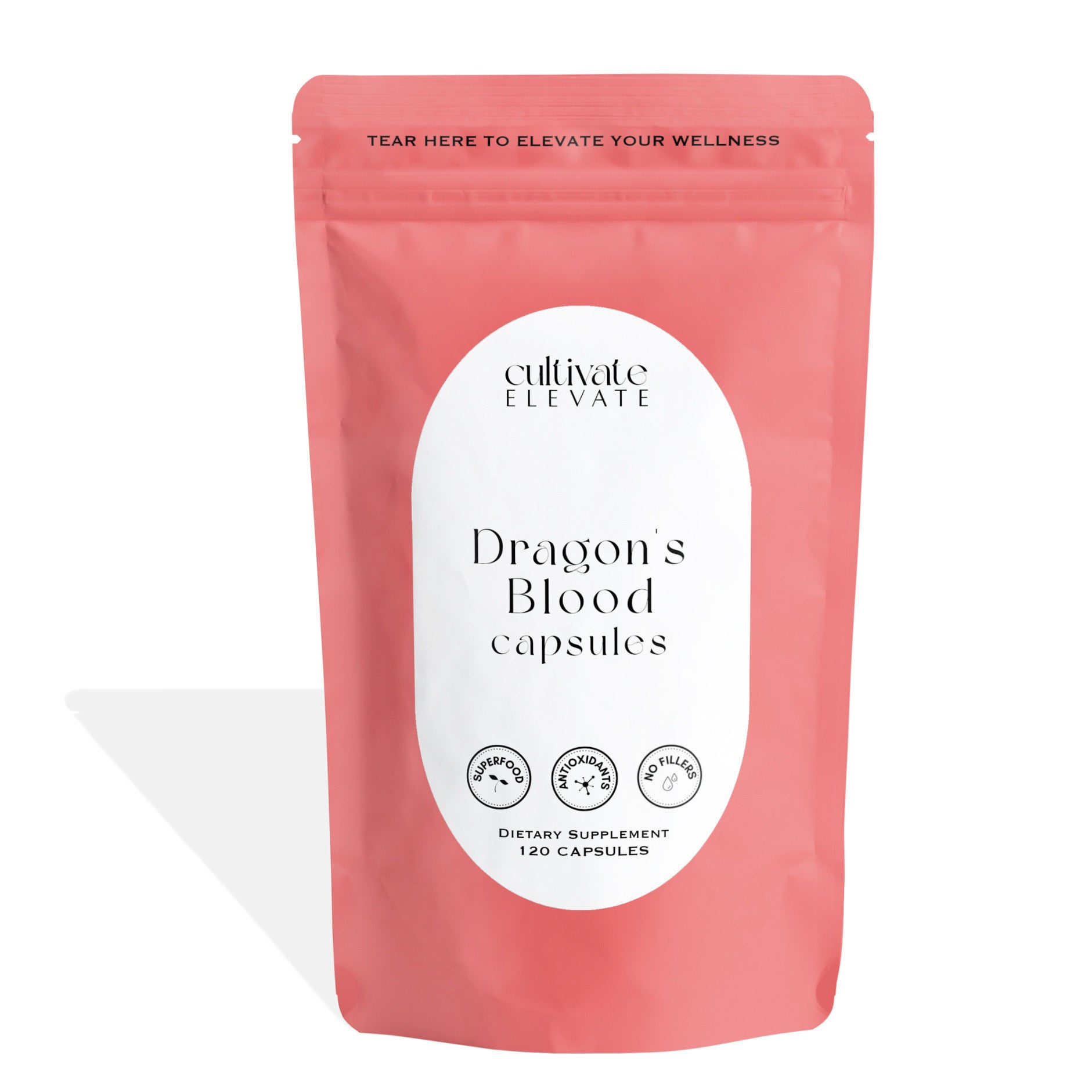 Cultivate Elevate Dragons Blood Capsules -120 Capsules | Tides of ...